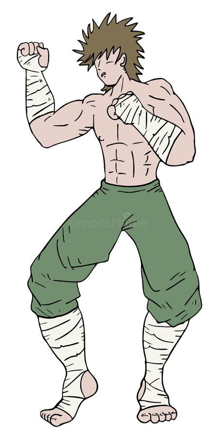 Fighter man stock vector. Illustration of action, competition - 42982644