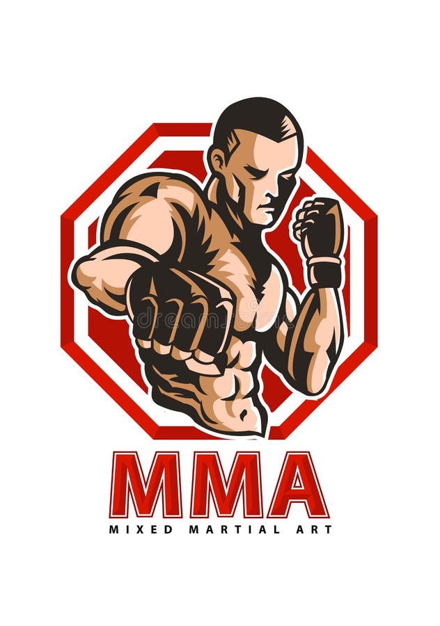 Fighter mma stock vector. Image of mixed, awesome, arts - 35909212
