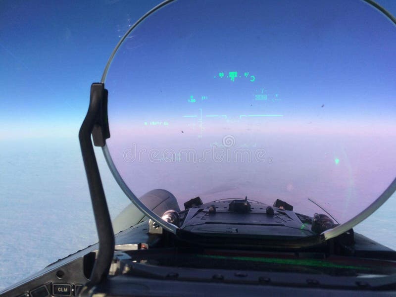 Fighter Pilot HUD stock image. Image of flight, fighter - 68498853