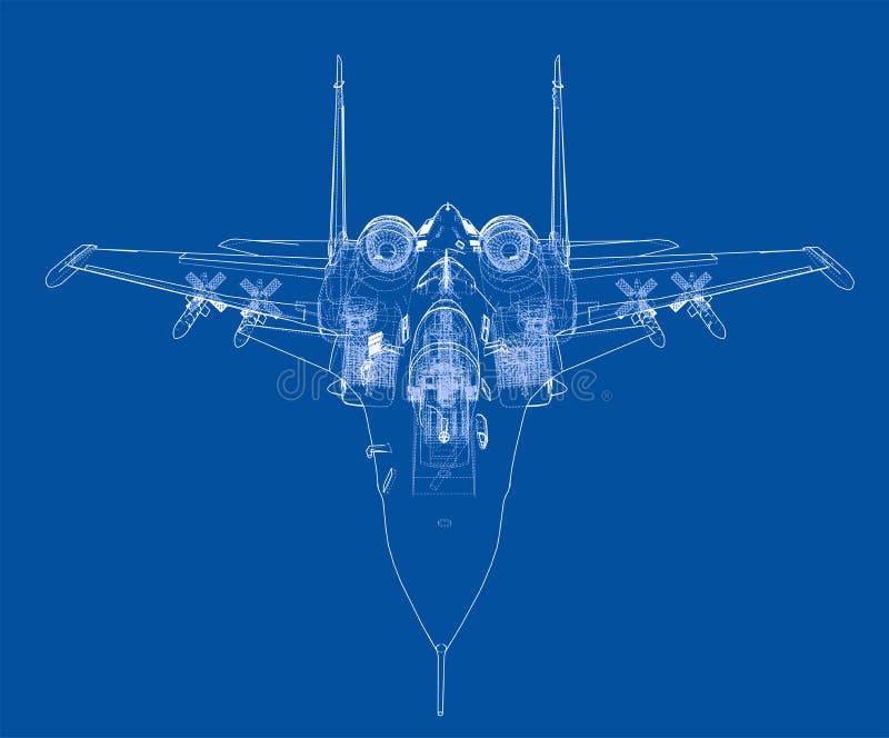 Fighter Plane Wireframe Stock Illustrations – 330 Fighter Plane ...
