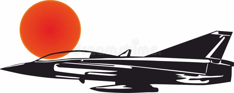 Fighter Plane, Logo for Mobile Concept and Web Apps. Stock Vector ...