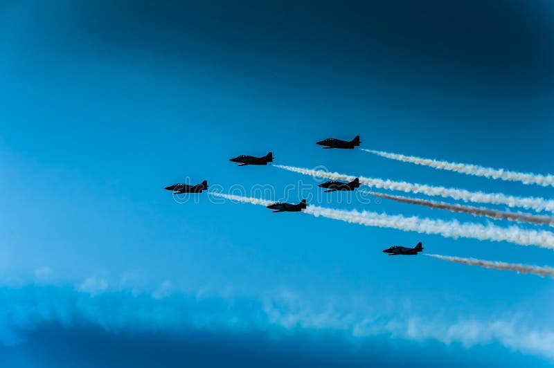 Fighter Plane Looping in Turbo Fly on the Sky Stock Image - Image of ...