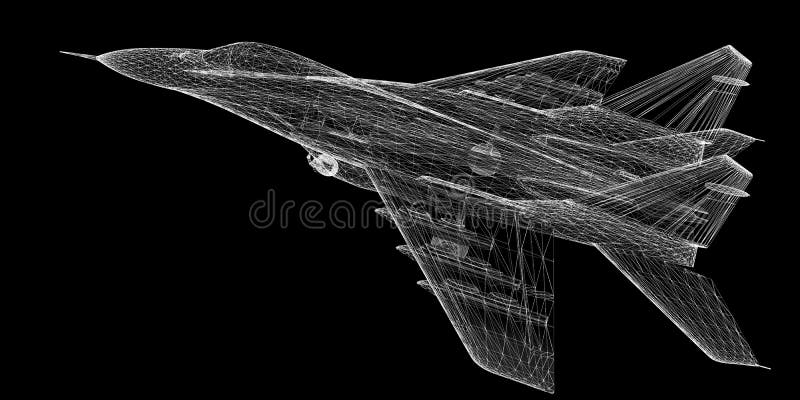 Fighter Plane stock illustration. Illustration of aerospace - 45598932