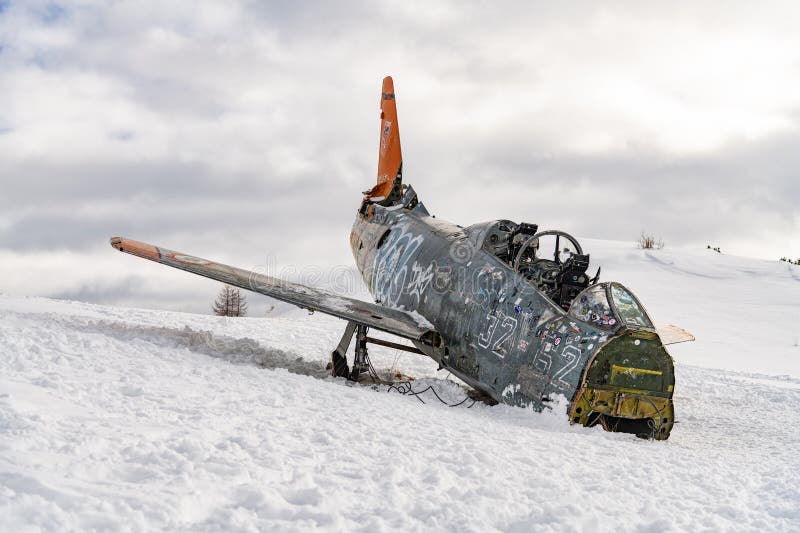 Fighter Plane - Second Life Ski Slope Attraction Stock Image - Image of ...