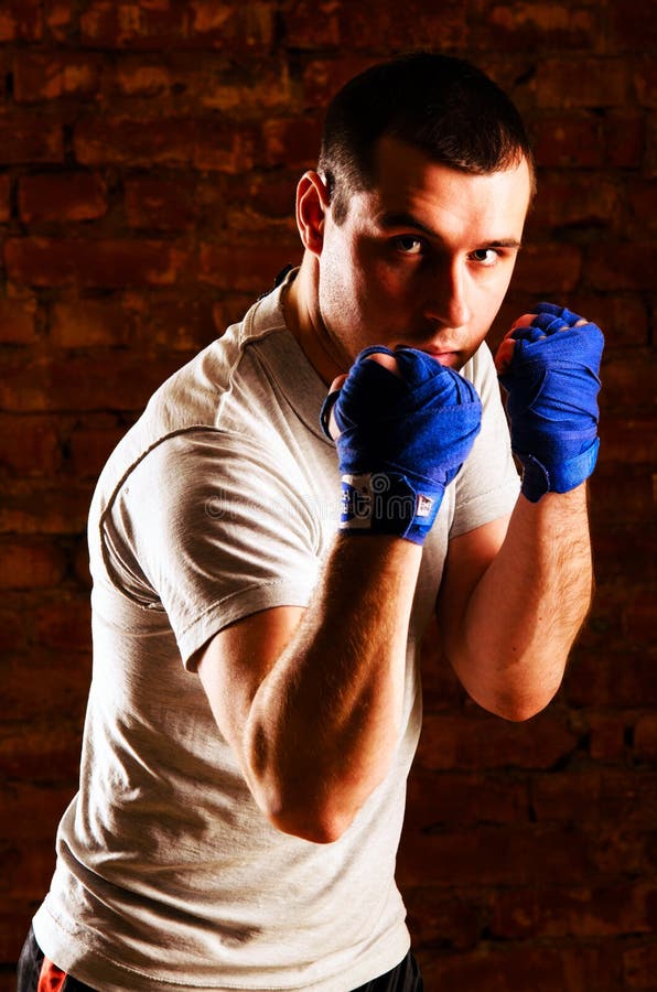 MMA fighter stock image. Image of boxer, muscular, caucasian - 9909213
