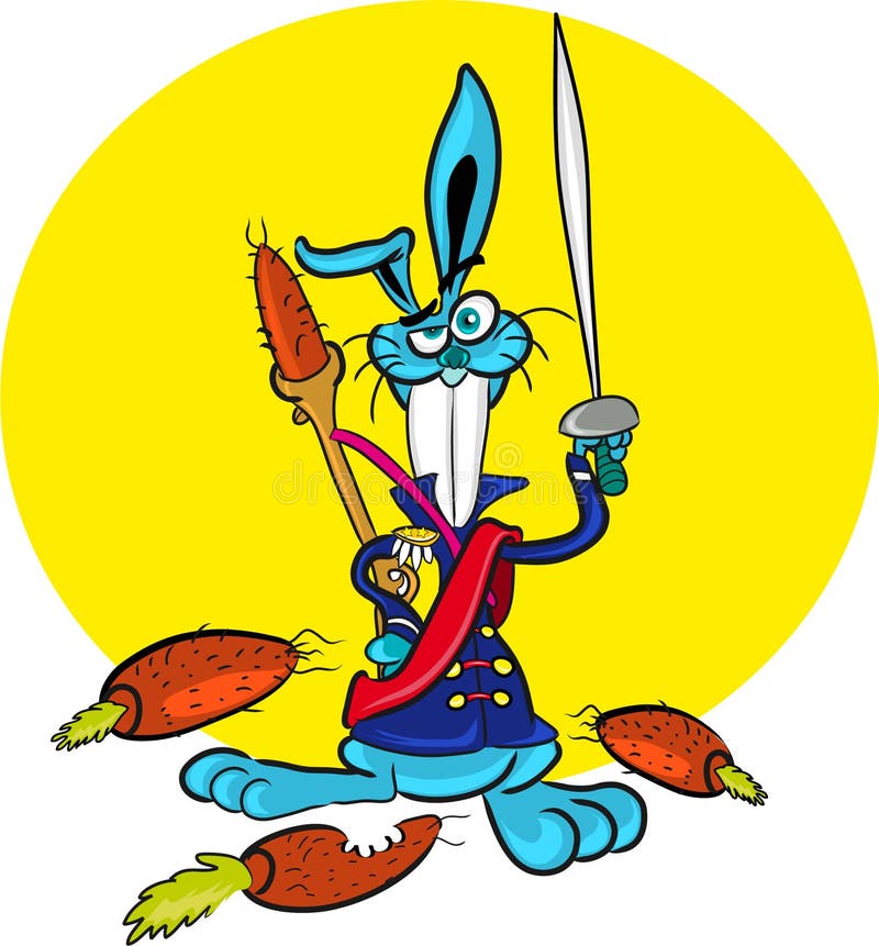 Fighter rabbit stock illustration. Illustration of warrior - 18399108