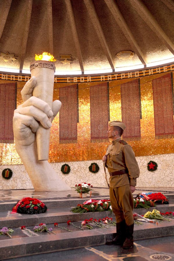 Fighter of Red Army in the Form of Times of World War II in the Stock ...