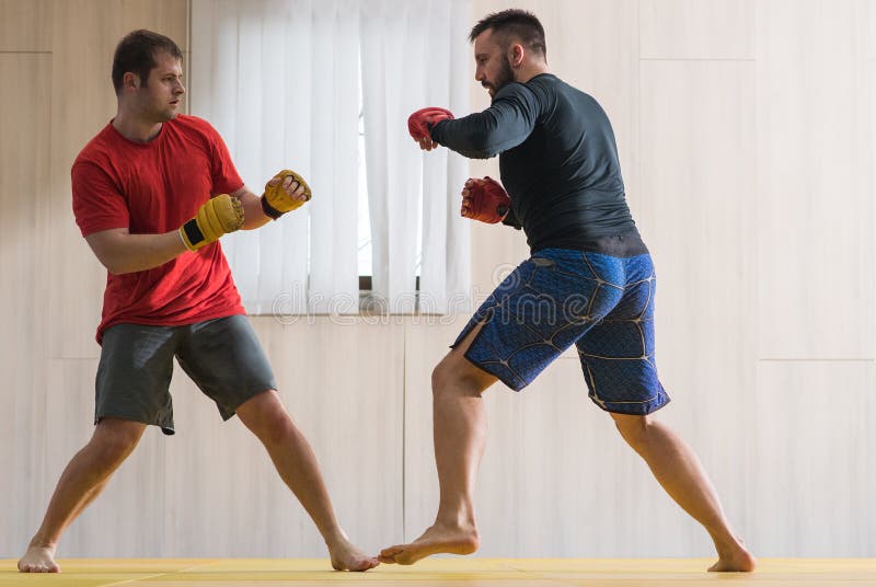 Fighter Training His MMA Skills Stock Photo - Image of fighters ...