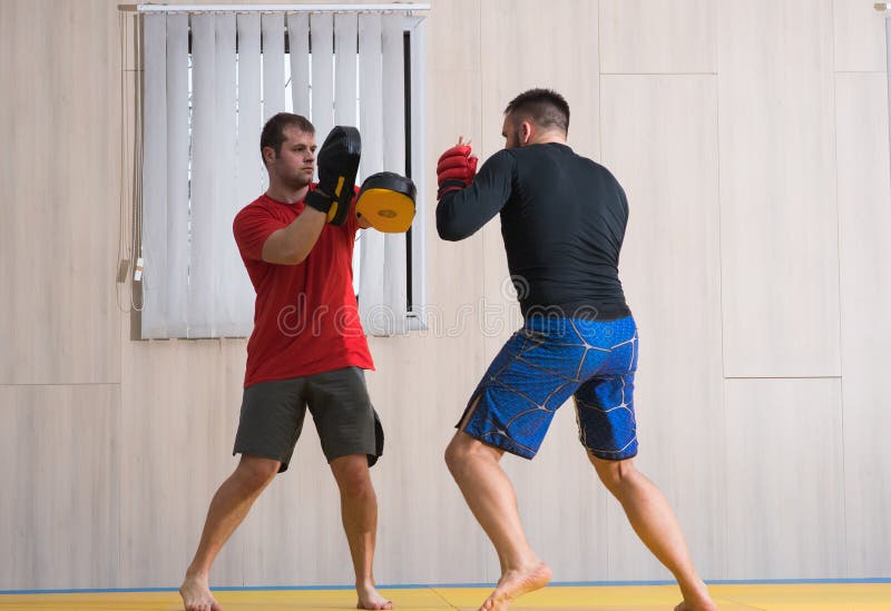 Fighter Training His MMA Skills Stock Photo - Image of training ...
