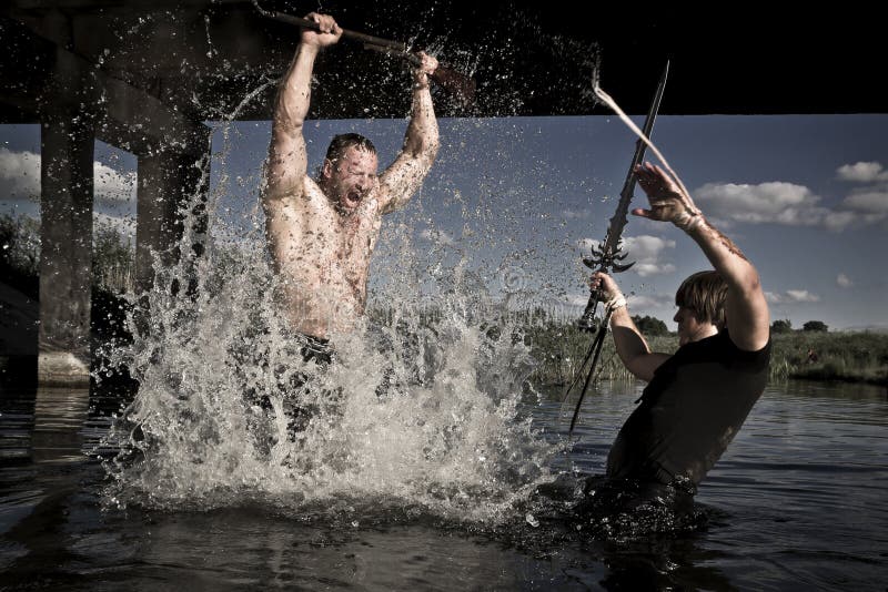 Two men are fighting stock image. Image of aggression - 81343915