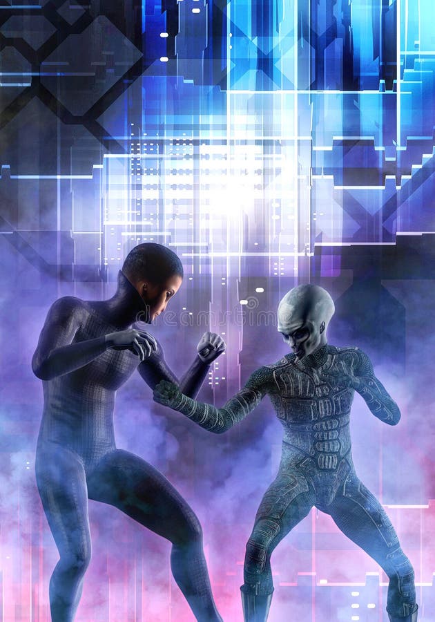 Aliens and ufo stock illustration. Illustration of eclipse - 15438212