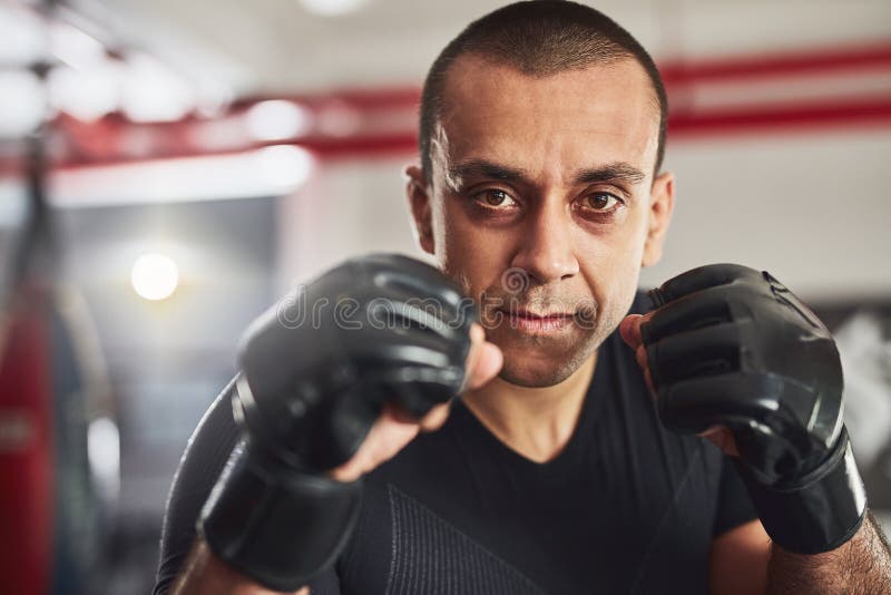 Fighting is All about Technique. Cropped Portrait of a Professional ...