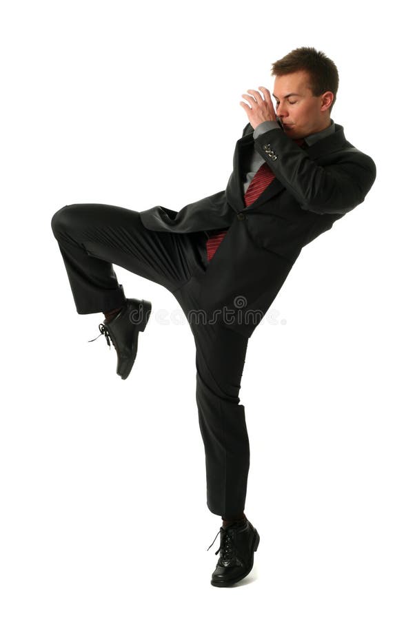 Businessman Falling and Screaming Stock Photo - Image of scream ...