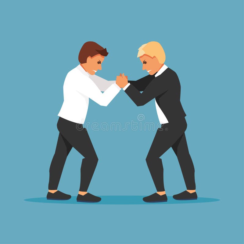 Fighting Businessmen Vector Stock Vector - Illustration of competitor ...