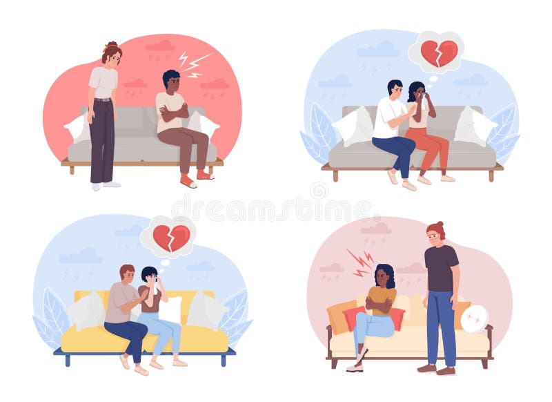 Heartbroken Girlfriend Stock Illustrations – 156 Heartbroken Girlfriend ...