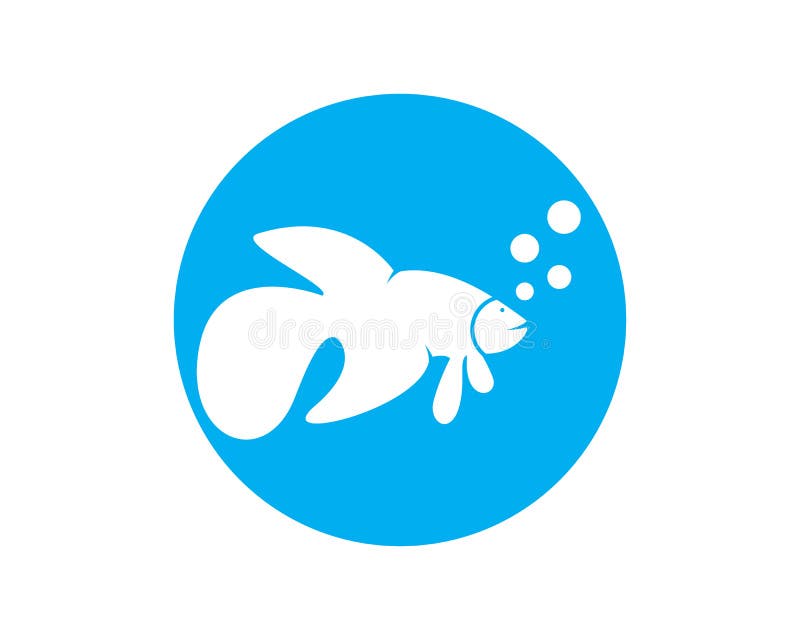 Fighting Fish Logo Template Vector Icon Stock Vector - Illustration of ...