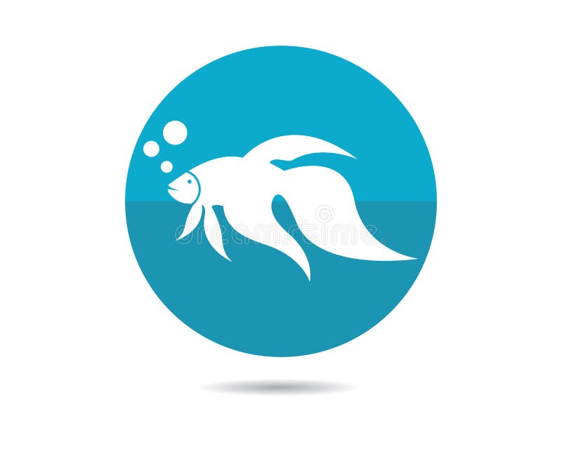 Fighting Fish Logo Template Vector Icon Stock Vector - Illustration of ...