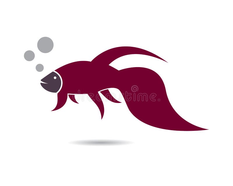 Fighting Fish Logo Template Vector Icon Stock Vector - Illustration of ...