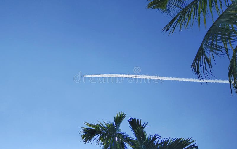 Fighting Jet Aircraft Plane Flying in the Sky with Trace Stock Image ...
