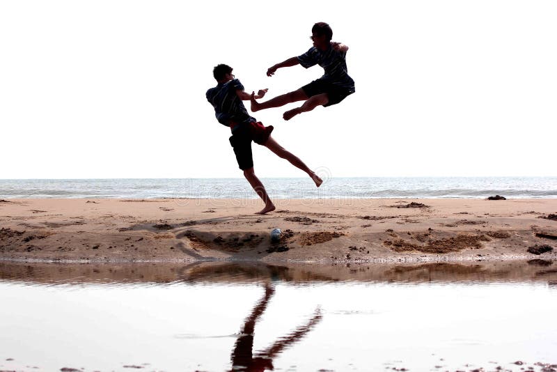Fighting near the beach stock image. Image of skills - 33973187
