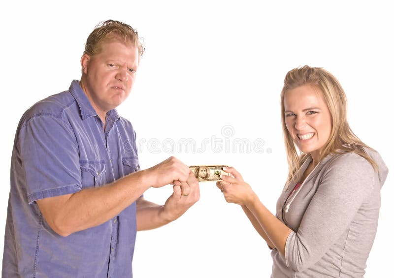 Fighting over money stock image. Image of thinking, people - 11726929