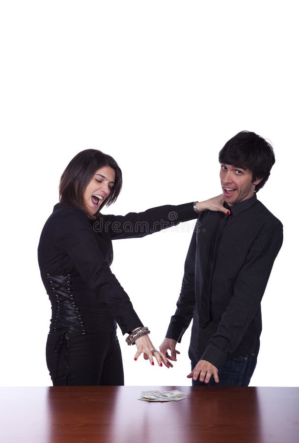 Fighting over money stock photo. Image of people, fight - 16110508