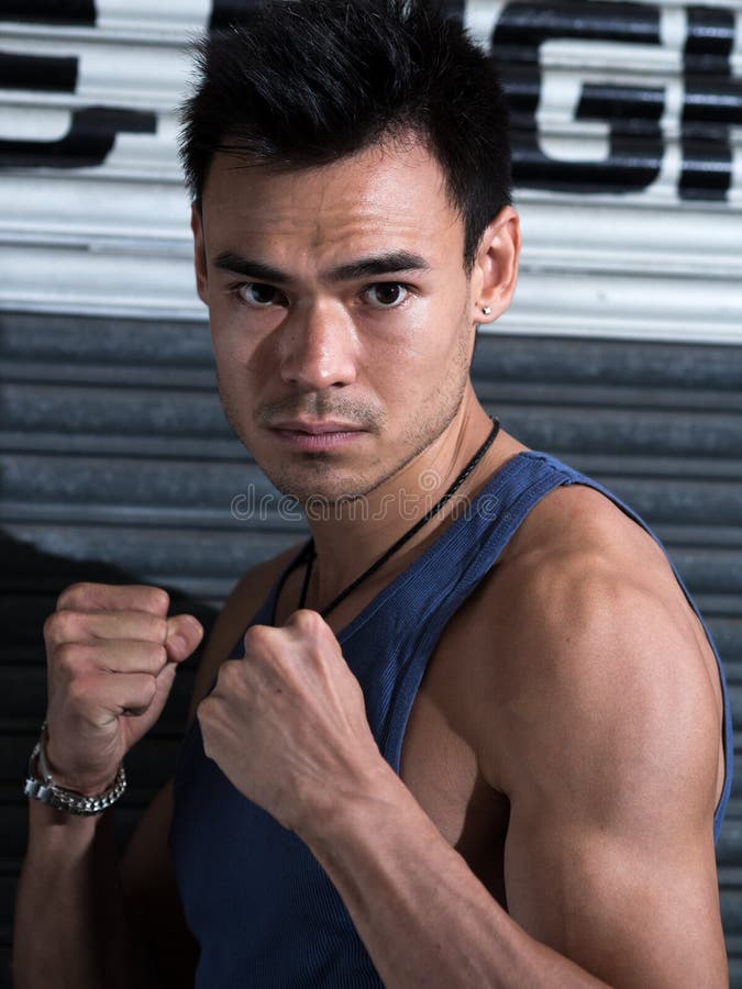 Fighting Pose stock image. Image of portrait, fighter - 28210737