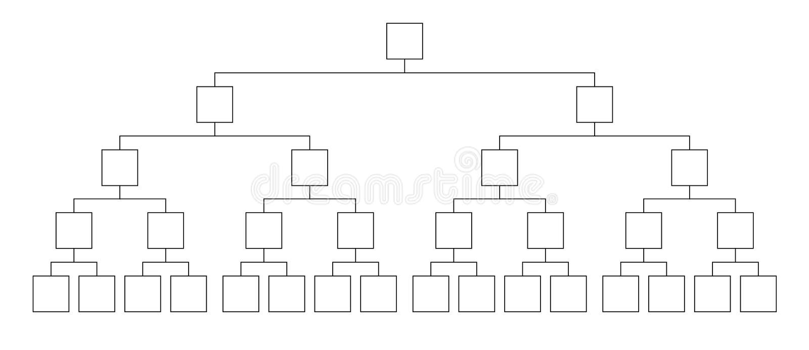 Empty Tournament Bracket Template for Word Contest Infographics Stock ...