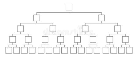 Fighting Tournament Bracket. Empty Contest Chart Template Stock Vector ...