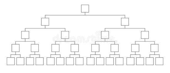 Fighting Tournament Bracket. Empty Contest Chart Template Stock Vector ...