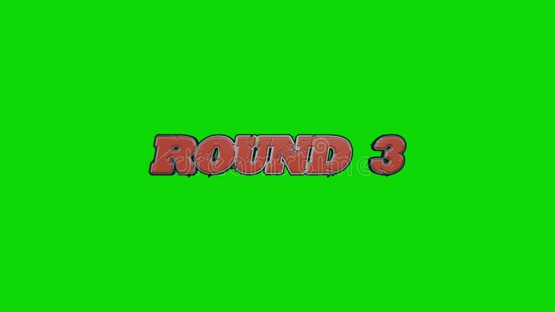 Round 1 animated text stock footage. Video of animated - 111596124