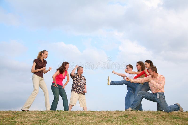 Friends roundelay circle stock photo. Image of crowd, peace - 2713104