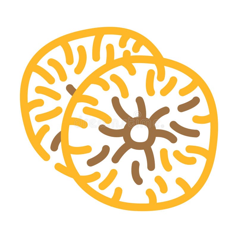 Figs Dried Fruit Color Icon Vector Illustration Stock Illustration ...