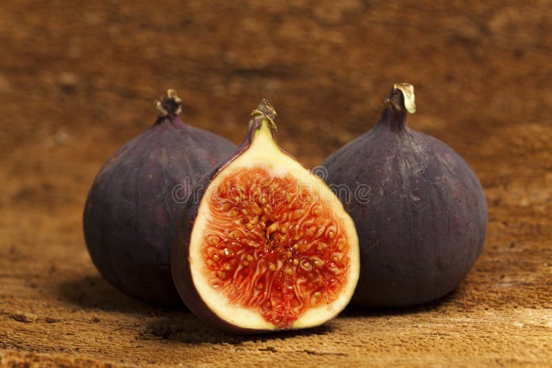 Figs on old bark stock photo. Image of sweet, organic - 27245388
