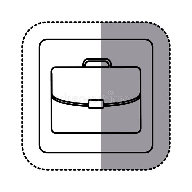 Figura ícone Da Mala De Viagem Do Emblema Ilustração Stock - Ilustração ...