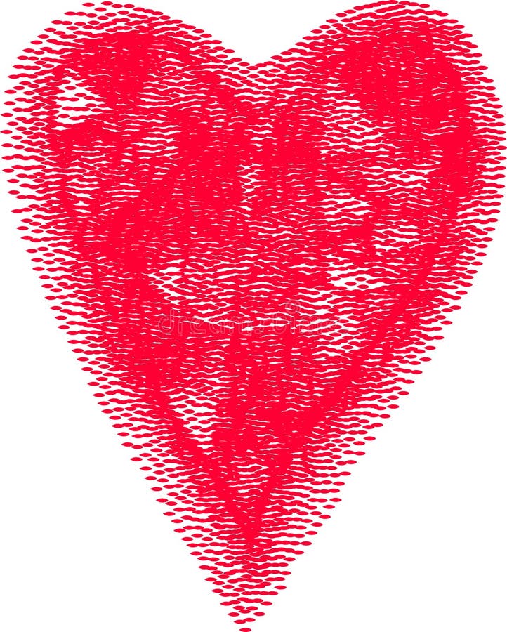 Cuore Stilizzato Valentine' Simbolo Di Giorno Di S Elemento Decorativo ...