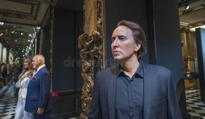 Figura De Cera De Nicolas Cage Foto editorial - Imagen de americano ...