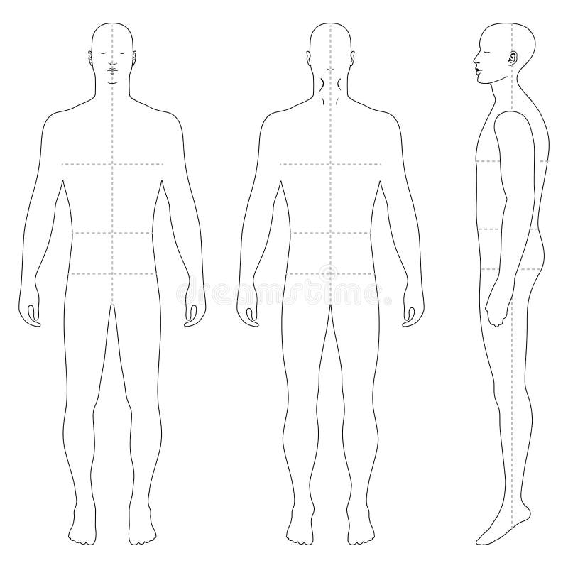 Figura do homem da forma ilustração do vetor. Ilustração de barefoot ...