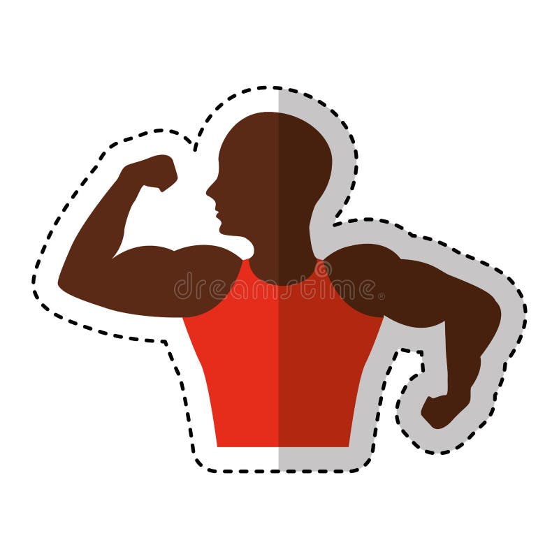 Figura Do Ser Humano Do Homem Forte Ilustração do Vetor - Ilustração de ...