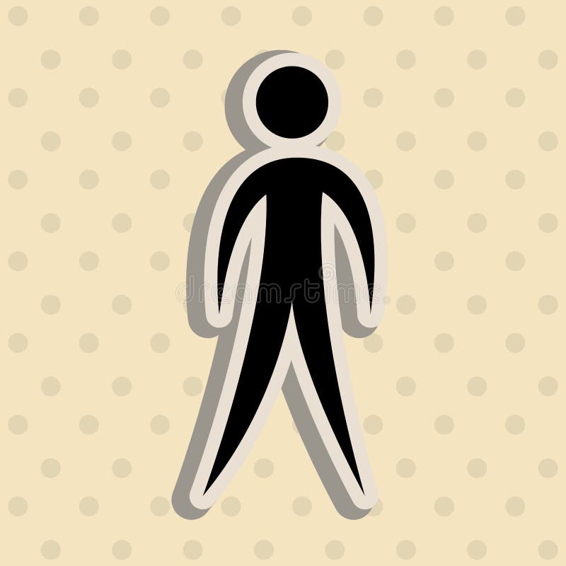 Figura Humana Icono De La Silueta Stock de ilustración - Ilustración de ...