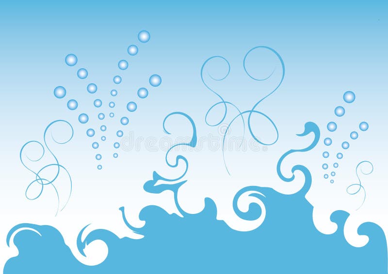 Figuras azules abstractas ilustración del vector. Ilustración de fondo ...