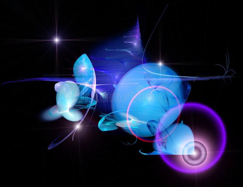 Figuras azules originales stock de ilustración. Ilustración de digital ...