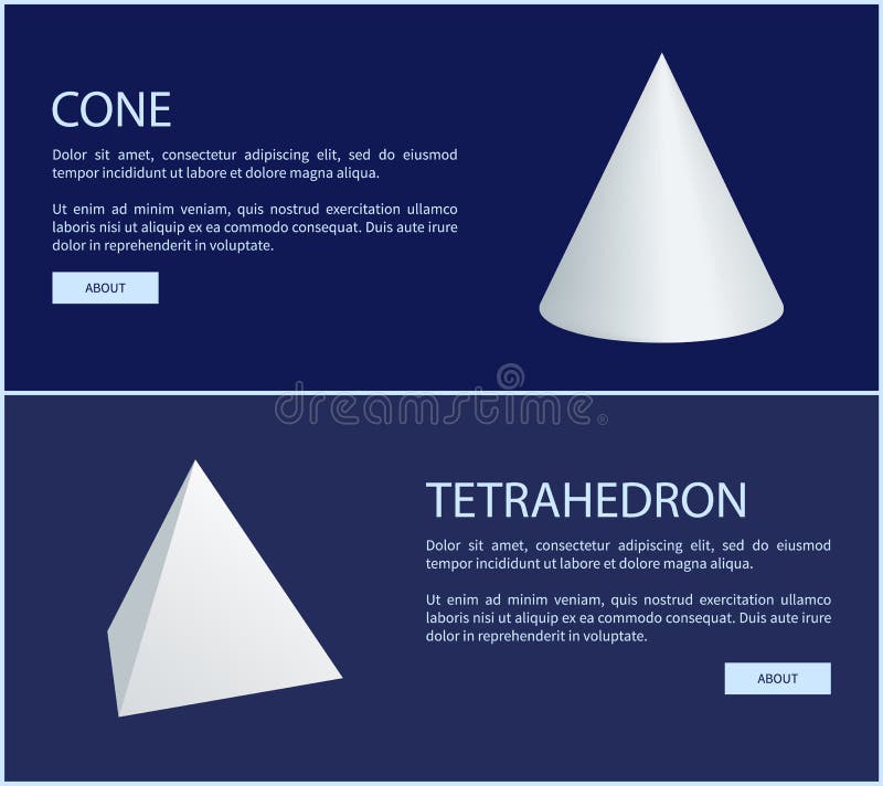 Figuras Geométricas Do Tetraedro E De Prisma Triangular Ilustração do ...