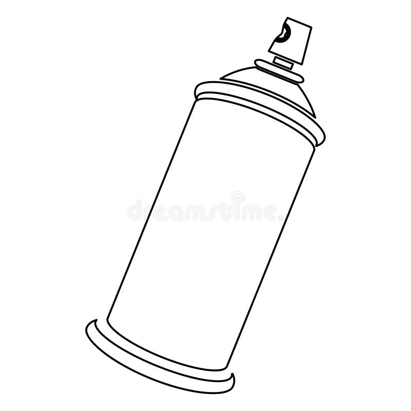 Figure Can Aerosol Sprays Icon Stock Illustration - Illustration of ...