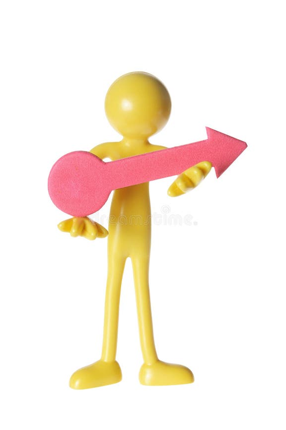 Figure with Arrow stock photo. Image of indicator, white - 20062410