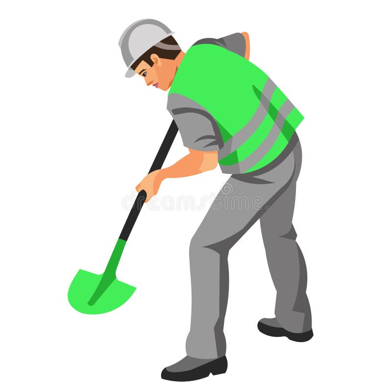 Digging Hole Worker Stock Illustrations – 256 Digging Hole Worker Stock ...