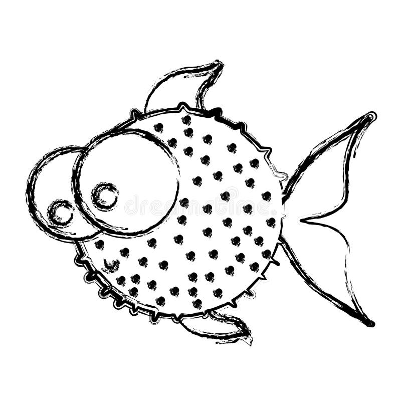 Balloon Fish Vector Icon.Cartoon Vector Icon Isolated on White ...