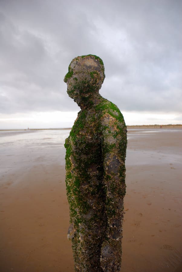 Figure on the Beach editorial stock photo. Image of rough - 23293313