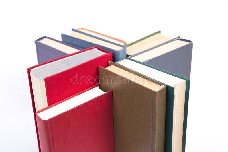 Figure from Books with Color Covers Stock Image - Image of hardcover ...