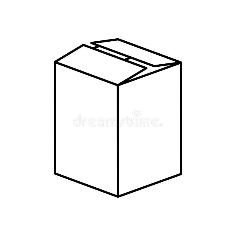 Box Closed Icon. Simple Line, Outline Vector of Packaging Icons for Ui ...